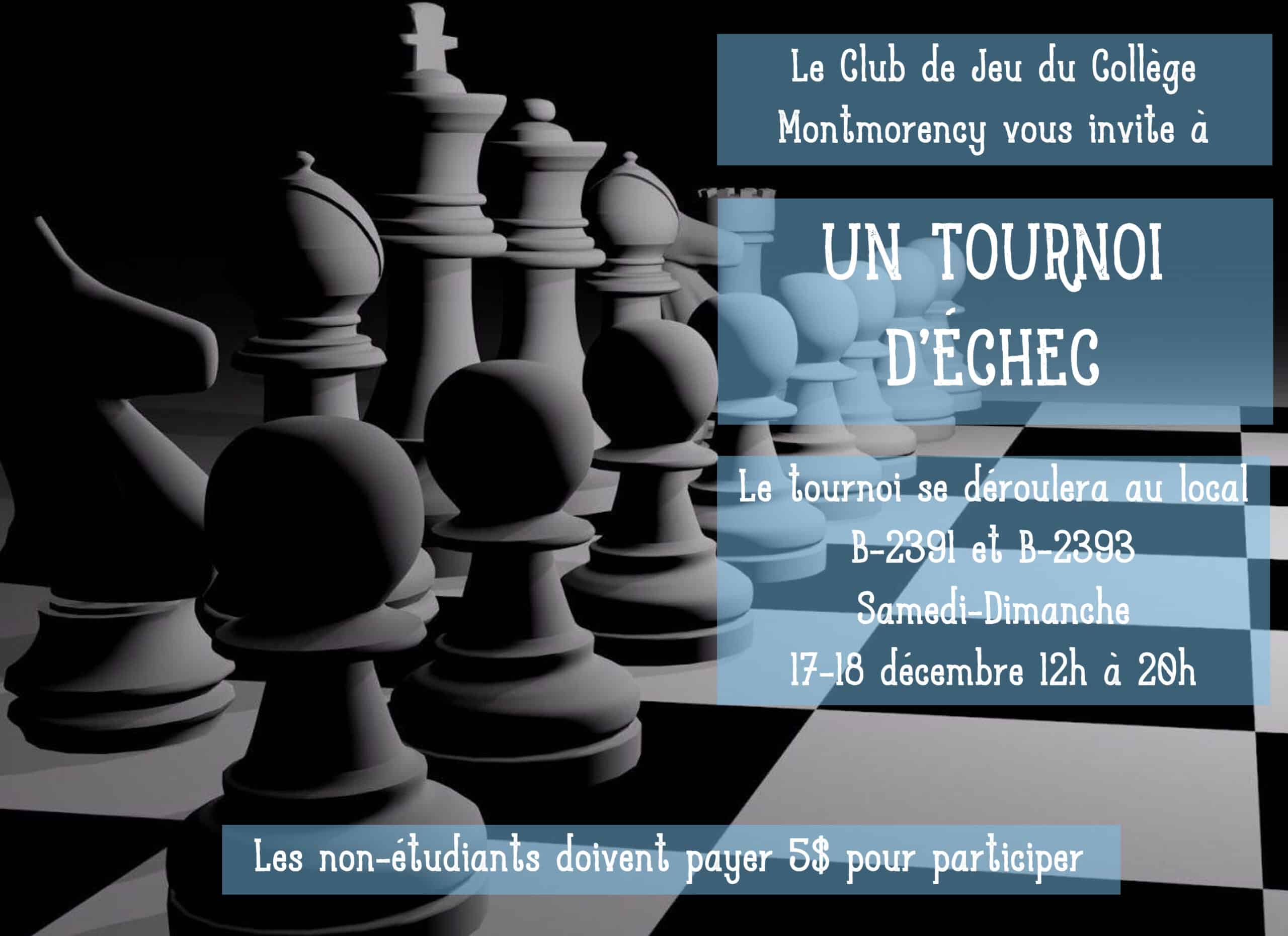 Tournoi d’échec – Association Générale des étudiantes et étudiants de ...